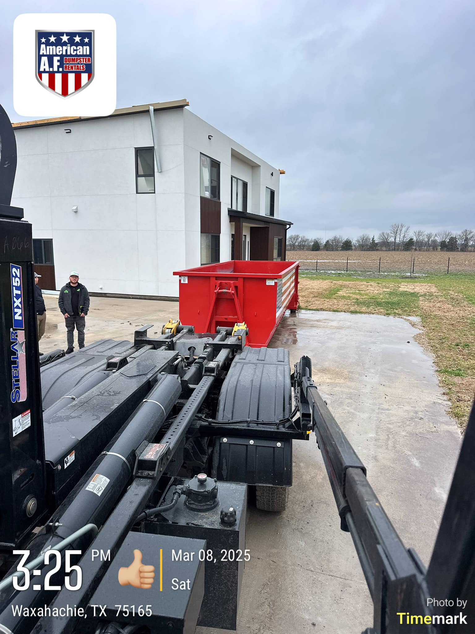 40-Yard Dumpster For Warehouse Cleanups In DFW | American AF