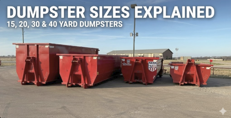 Dumpster Sizes Explained: 15, 20, 30 & 40 Yard Guide | American AF